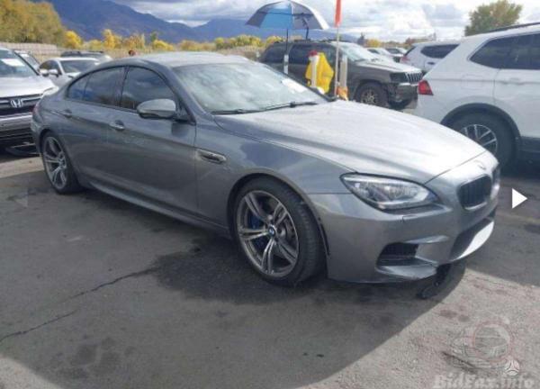 Grey BMW M6 2015 in Kaunas, with an engine capacity of 4.40 L and mileage of 102 thousand km for 15999 €, photo 1 on AUTOMOTO.COM.LV