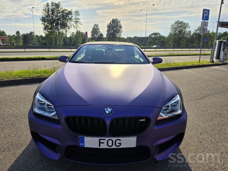 Violet BMW M6 2014 in Riga, with an engine capacity of 4.40 L and mileage of 70 thousand km for 31500 €, photo 1 on AUTOMOTO.COM.LV