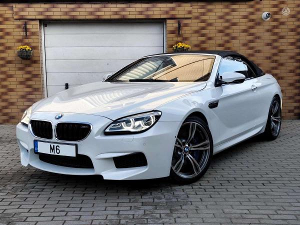 White BMW M6 2016 in Anyksciai, with an engine capacity of 4.40 L and mileage of 53 thousand km for 32500 €, photo 1 on AUTOMOTO.COM.LV