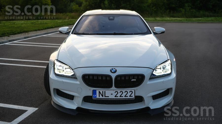 Balts BMW M6 2014 Daugavpils, ar dzinēja tilpumu 4.40 L un nobraukumu 86 tūkst. km par 49000 €, foto 1 vietnē AUTOMOTO.COM.LV