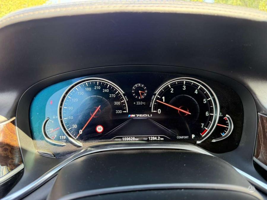 Синий БМВ m760 2019 в Каунас, объемом двигателя 6.59 л и пробегом 160 тыс. км за 43500 €, фото 14 на AUTOMOTO.COM.LV