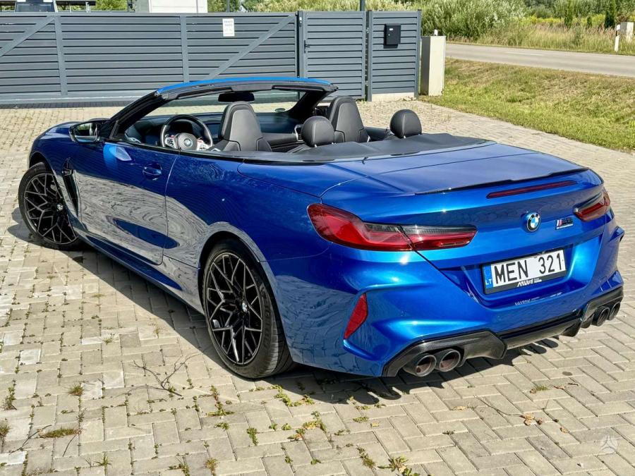 Blue BMW M8 2019 in Kaunas, with an engine capacity of 4.40 L and mileage of 104 thousand km for 61999 €, photo 4 on AUTOMOTO.COM.LV