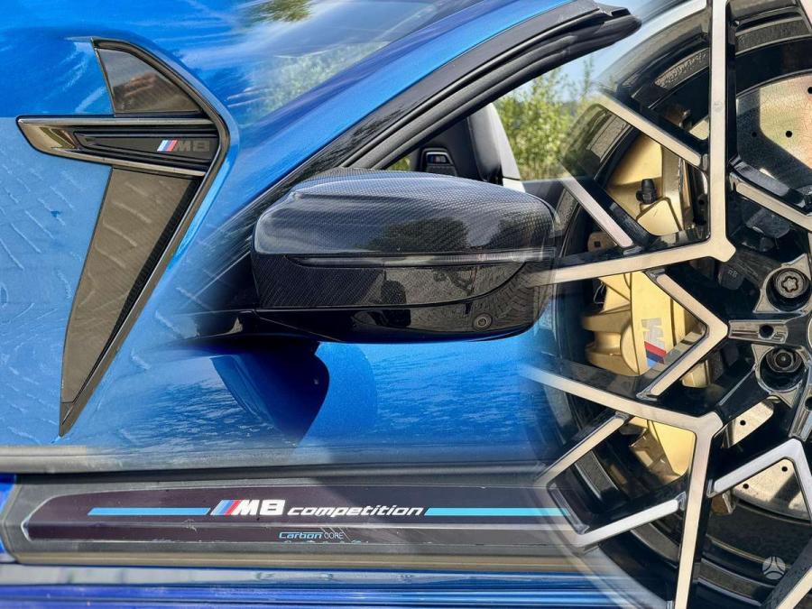 Blue BMW M8 2019 in Kaunas, with an engine capacity of 4.40 L and mileage of 104 thousand km for 61999 €, photo 15 on AUTOMOTO.COM.LV