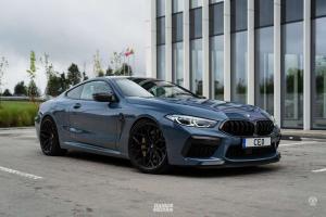 Blue BMW M8 2020 in Vilnius, with an engine capacity of 4.40 L and mileage of 54 thousand km for 71500 €, photo  on AUTOMOTO.COM.LV