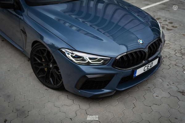 Blue BMW M8 2020 in Vilnius, with an engine capacity of 4.40 L and mileage of 54 thousand km for 71500 €, photo 3 on AUTOMOTO.COM.LV