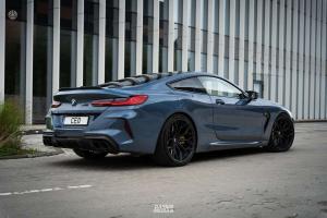 Blue BMW M8 2020 in Vilnius, with an engine capacity of 4.40 L and mileage of 54 thousand km for 71500 €, photo 8 on AUTOMOTO.COM.LV