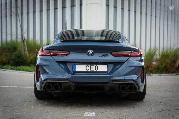 Blue BMW M8 2020 in Vilnius, with an engine capacity of 4.40 L and mileage of 54 thousand km for 71500 €, photo 10 on AUTOMOTO.COM.LV