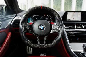 Blue BMW M8 2020 in Vilnius, with an engine capacity of 4.40 L and mileage of 54 thousand km for 71500 €, photo 18 on AUTOMOTO.COM.LV