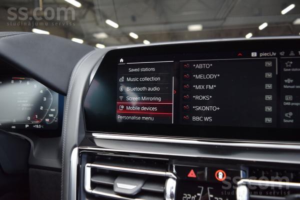 БМВ M8 2020 в Рига на AUTOMOTO.COM.LV Серый БМВ M8 2020 в Рига, объемом двигателя 4.40 л и пробегом 40 тыс. км за 79500 €, фото 8 на AUTOMOTO.COM.LV