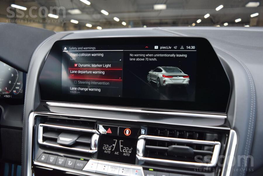 Pelēks BMW M8 2020 Rīga, ar dzinēja tilpumu 4.40 L un nobraukumu 40 tūkst. km par 79500 €, foto 9 vietnē AUTOMOTO.COM.LV