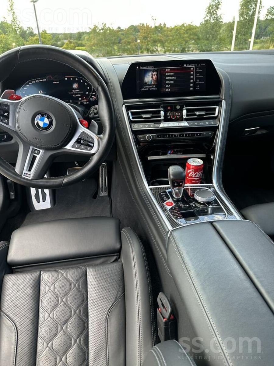 Grey BMW M8 2020 in Jelgava, with an engine capacity of 4.40 L and mileage of 79 thousand km for 97700 €, photo 5 on AUTOMOTO.COM.LV