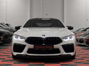 White BMW M8 2020 in Vilnius, with an engine capacity of 4.40 L and mileage of 58 thousand km for 72999 €, photo 2 on AUTOMOTO.COM.LV