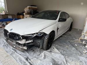 White BMW M8 2020 in Taurage, with an engine capacity of 4.40 L and mileage of 62 thousand km for 37000 €, photo  on AUTOMOTO.COM.LV