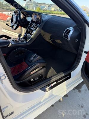 White BMW M8 2022 in Liepaja, with an engine capacity of 4.40 L and mileage of 72 thousand km for 82000 €, photo 9 on AUTOMOTO.COM.LV