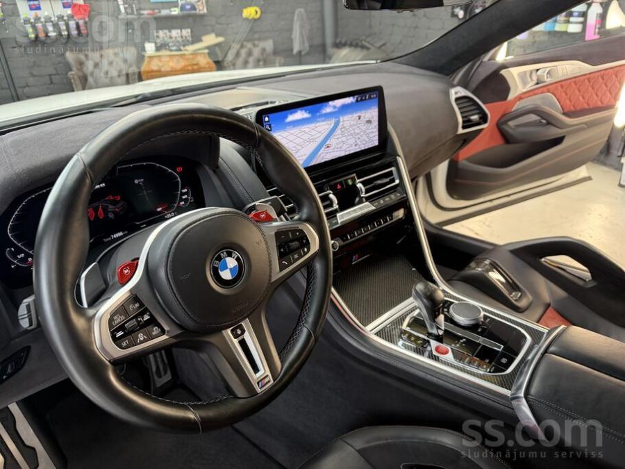 Белый БМВ M8 2022 в Лиепая, объемом двигателя 4.40 л и пробегом 72 тыс. км за 82000 €, фото 10 на AUTOMOTO.COM.LV