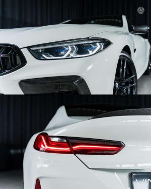 White BMW M8 2022 in Vilnius, with an engine capacity of 4.40 L and mileage of 49 thousand km for 57999 €, photo 9 on AUTOMOTO.COM.LV