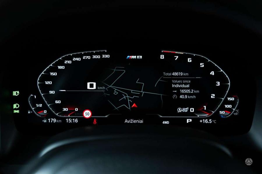 White BMW M8 2022 in Vilnius, with an engine capacity of 4.40 L and mileage of 49 thousand km for 57999 €, photo 21 on AUTOMOTO.COM.LV