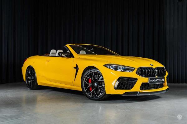 Yellow BMW M8 2022 in Vilnius, with an engine capacity of 4.40 L and mileage of 48 thousand km for 99999 €, photo 4 on AUTOMOTO.COM.LV
