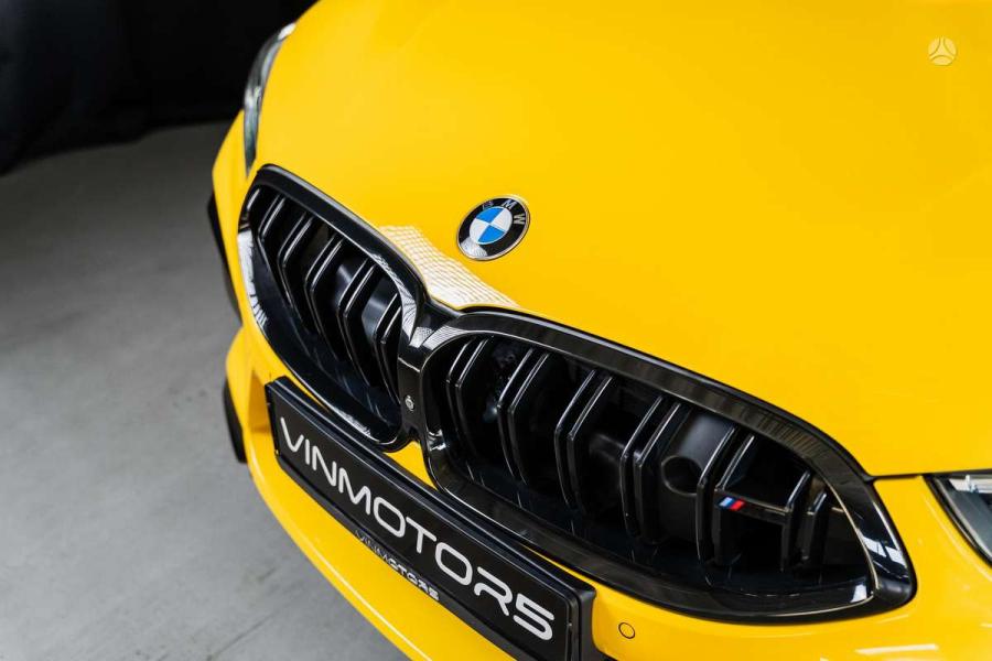 Yellow BMW M8 2022 in Vilnius, with an engine capacity of 4.40 L and mileage of 48 thousand km for 99999 €, photo 17 on AUTOMOTO.COM.LV