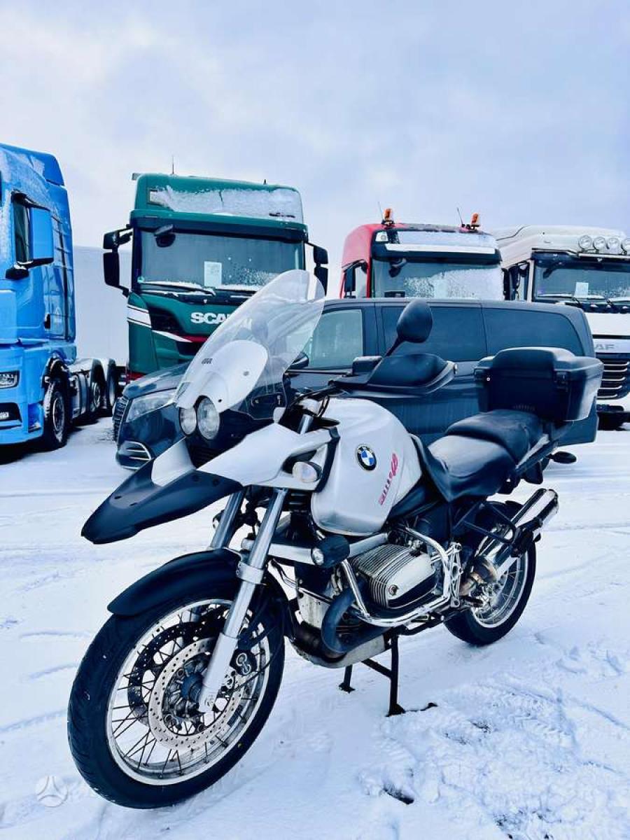 Pelēks BMW R 1150GS 1999 Viļņa, ar dzinēja tilpumu 1.15 L un nobraukumu 88 tūkst. km par 2900 €, foto 1 vietnē AUTOMOTO.COM.LV