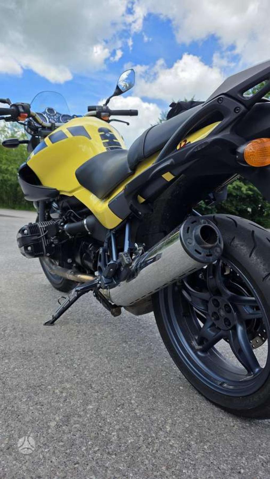 Yellow BMW R 1150R 2002 in Kaunas, with an engine capacity of 1.13 L and mileage of 55 thousand km for 2100 €, photo 6 on AUTOMOTO.COM.LV