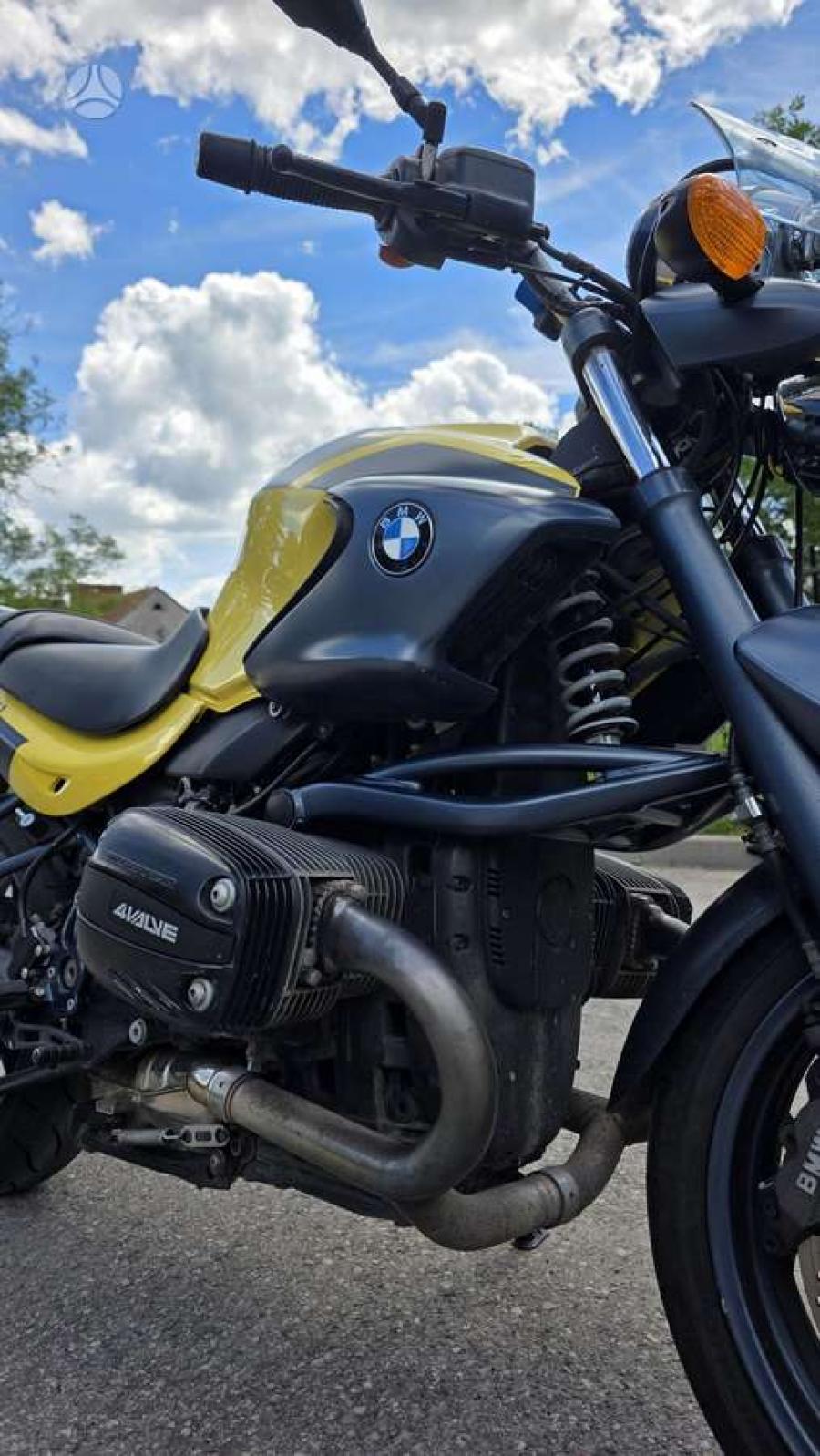 Yellow BMW R 1150R 2002 in Kaunas, with an engine capacity of 1.13 L and mileage of 55 thousand km for 2100 €, photo 9 on AUTOMOTO.COM.LV