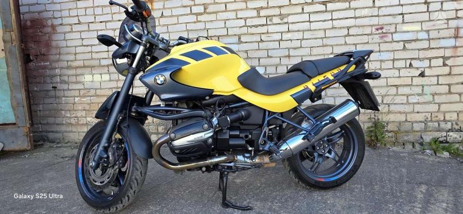 Yellow BMW R 1150R 2002 in Visaginas, with an engine capacity of 1.15 L and mileage of 80 thousand km for 2500 €, photo 1 on AUTOMOTO.COM.LV