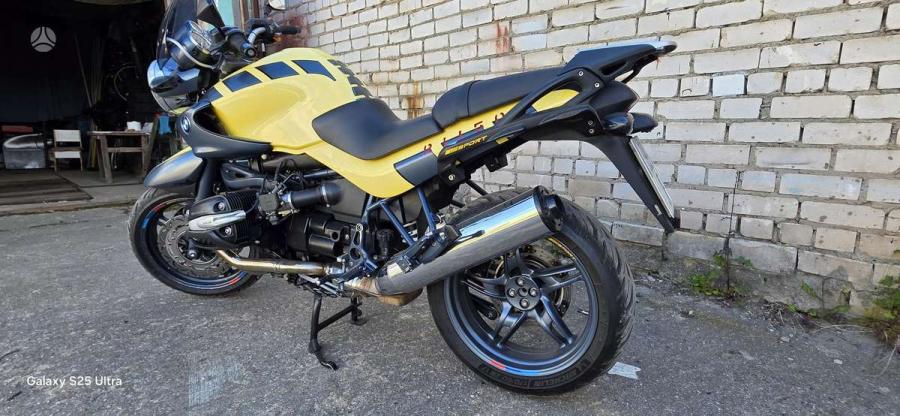 Yellow BMW R 1150R 2002 in Visaginas, with an engine capacity of 1.15 L and mileage of 80 thousand km for 2500 €, photo 7 on AUTOMOTO.COM.LV