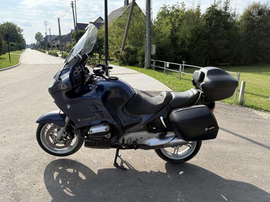 Blue BMW R 1150RT 2002 in Taurage, with an engine capacity of 1.13 L and mileage of 145 thousand km for 1650 €, photo 3 on AUTOMOTO.COM.LV