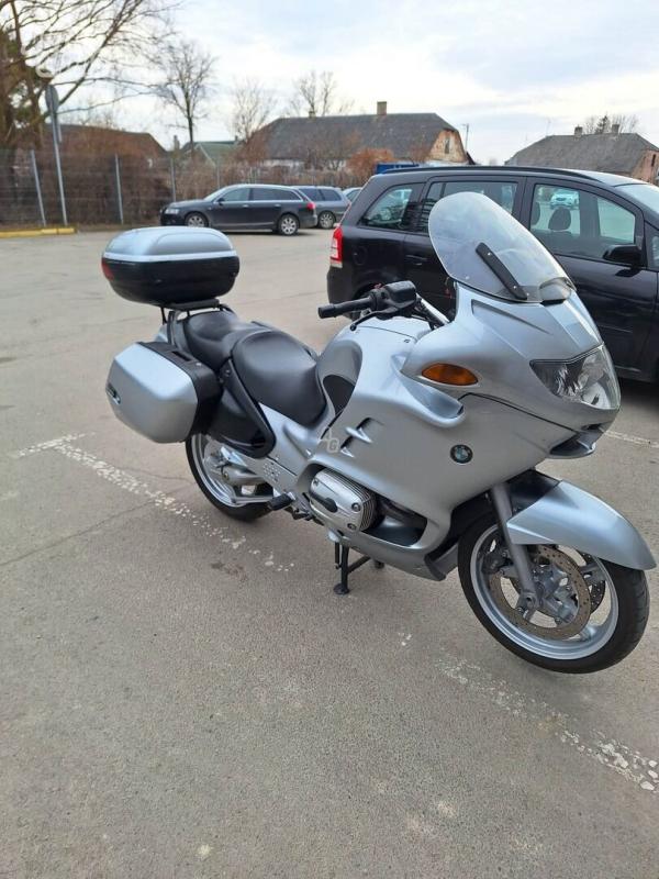 Pelēks BMW R 1150RT 2003 Joniškis, ar dzinēja tilpumu 1.13 L un nobraukumu 120 tūkst. km par 2000 €, foto 1 vietnē AUTOMOTO.COM.LV