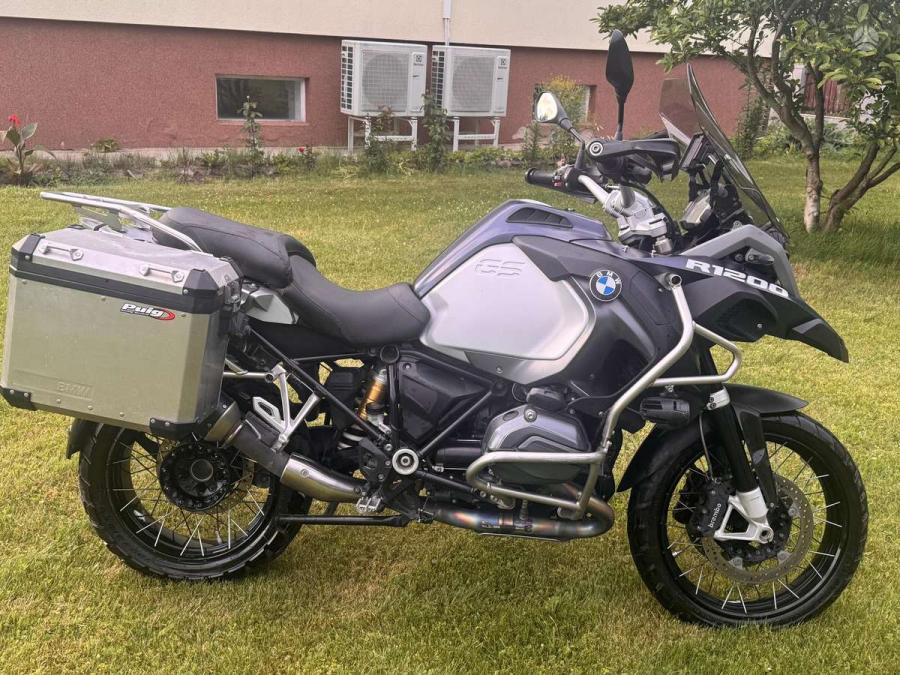 Zils BMW R 1200GS ADVENTURE 2017 Viļņa, ar dzinēja tilpumu 1.17 L un nobraukumu 33 tūkst. km par 14000 €, foto 4 vietnē AUTOMOTO.COM.LV