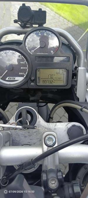 Pelēks BMW R 1200GS ADVENTURE 2008 Viļņa, ar dzinēja tilpumu 1.17 L un nobraukumu 80 tūkst. km par 5600 €, foto 5 vietnē AUTOMOTO.COM.LV