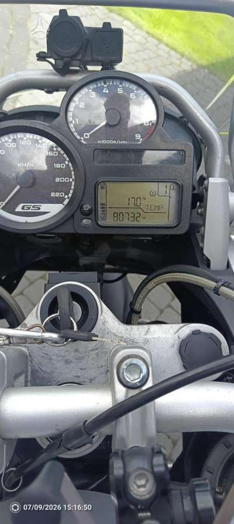Pelēks BMW R 1200GS ADVENTURE 2008 Viļņa, ar dzinēja tilpumu 1.17 L un nobraukumu 80 tūkst. km par 5600 €, foto 5 vietnē AUTOMOTO.COM.LV