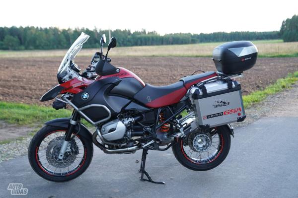 Red BMW R 1200GS ADVENTURE 2008 in Akmene, with an engine capacity of 1.20 L and mileage of 72 thousand km for 6600 €, photo 3 on AUTOMOTO.COM.LV