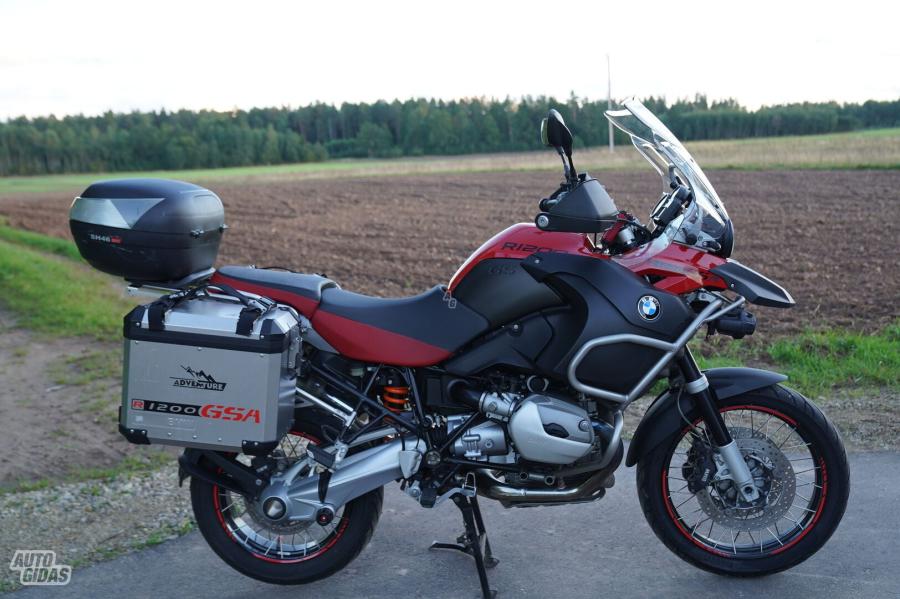Red BMW R 1200GS ADVENTURE 2008 in Akmene, with an engine capacity of 1.20 L and mileage of 72 thousand km for 6600 €, photo 6 on AUTOMOTO.COM.LV