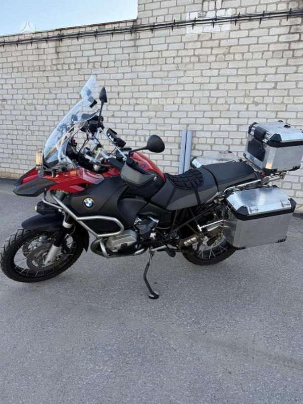 Red BMW R 1200GS ADVENTURE 2012 in Kaunas, with an engine capacity of 1.17 L and mileage of 52 thousand km for 6200 €, photo 1 on AUTOMOTO.COM.LV