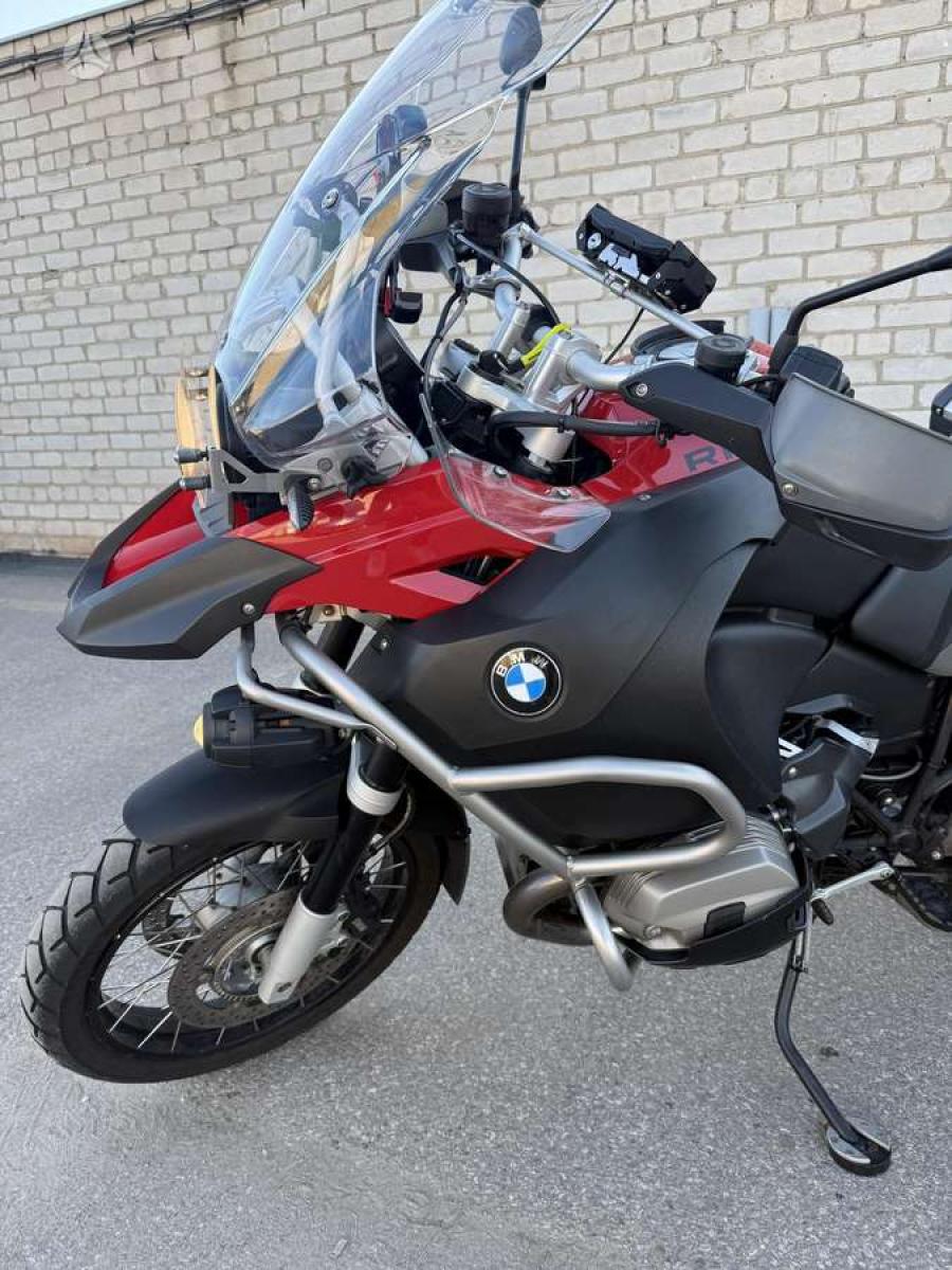 Red BMW R 1200GS ADVENTURE 2012 in Kaunas, with an engine capacity of 1.17 L and mileage of 52 thousand km for 6200 €, photo 5 on AUTOMOTO.COM.LV