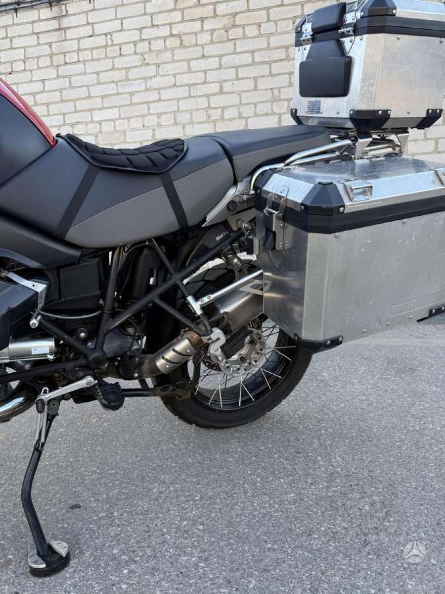 Red BMW R 1200GS ADVENTURE 2012 in Kaunas, with an engine capacity of 1.17 L and mileage of 52 thousand km for 6200 €, photo 10 on AUTOMOTO.COM.LV