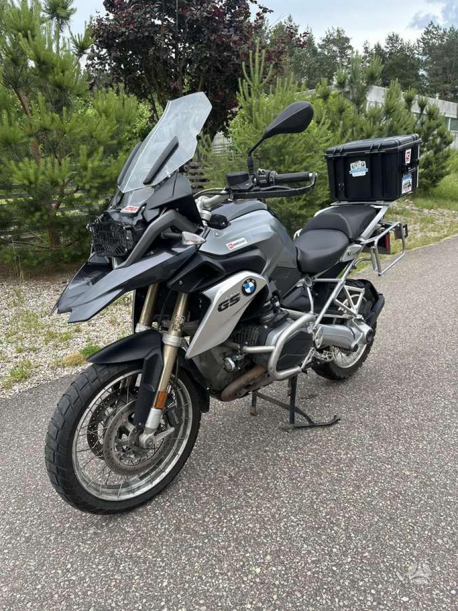 Grey BMW R 1200GS 2013 in Vilnius, with an engine capacity of 1.17 L and mileage of 59 thousand km for 8490 €, photo 1 on AUTOMOTO.COM.LV