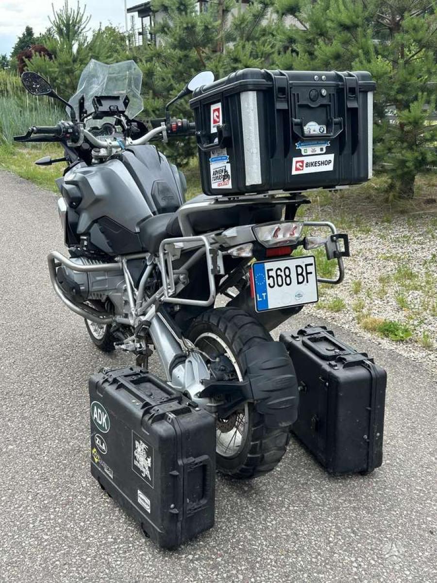 Grey BMW R 1200GS 2013 in Vilnius, with an engine capacity of 1.17 L and mileage of 59 thousand km for 8490 €, photo 11 on AUTOMOTO.COM.LV