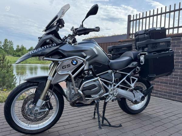 Grey BMW R 1200GS 2013 in Vilnius, with an engine capacity of 1.17 L and mileage of 61 thousand km for 10000 €, photo 2 on AUTOMOTO.COM.LV