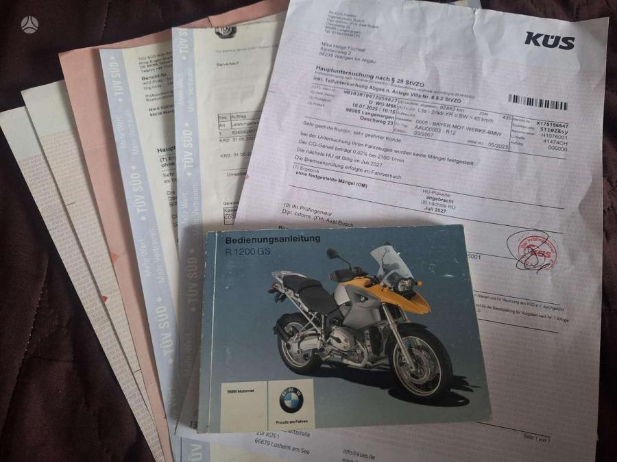 BMW R 1200GS 2007 in Prienai, with an engine capacity of 1.20 L and mileage of 63 thousand km for 4250 €, photo 9 on AUTOMOTO.COM.LV
