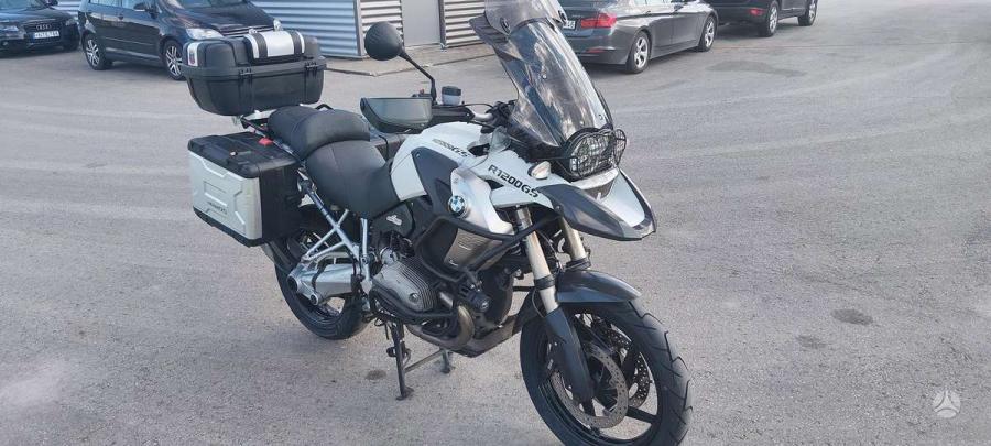 White BMW R 1200GS 2008 in Mazeikiai, with an engine capacity of 1.17 L and mileage of 95 thousand km for 6000 €, photo 7 on AUTOMOTO.COM.LV