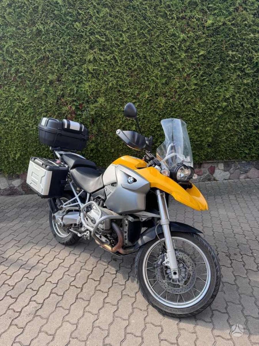 Желтый БМВ R 1200GS 2006 в Вилкавишкис, объемом двигателя 1.20 л и пробегом 77 тыс. км за 3800 €, фото 1 на AUTOMOTO.COM.LV
