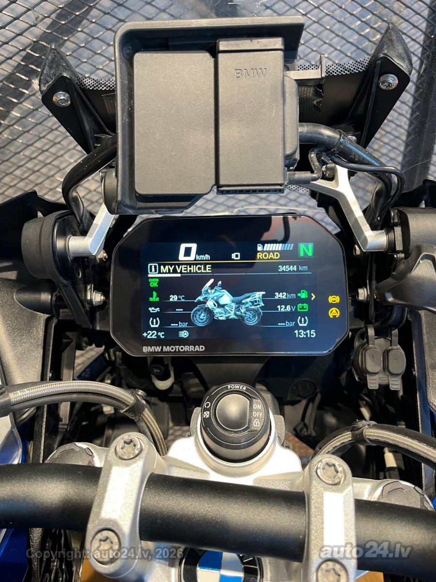 Blue BMW R 1250GS 2021 in Tallinn, with an engine capacity of 1.25 L and mileage of 34 thousand km for 15900 €, photo 15 on AUTOMOTO.COM.LV