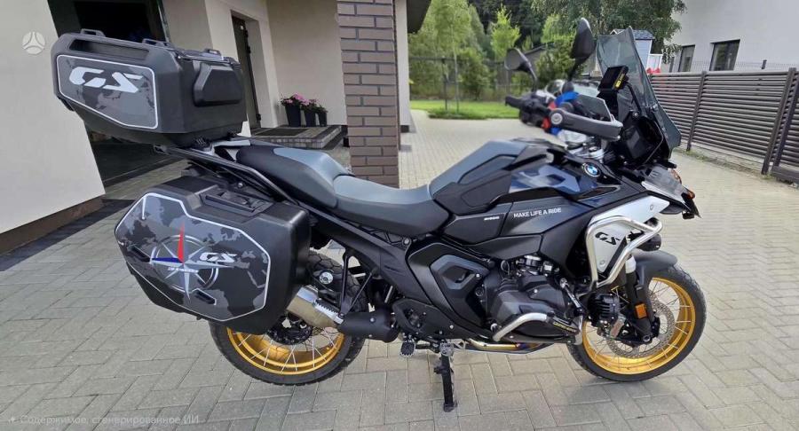 Черный БМВ R 1300GS 2025 в Вильнюс, объемом двигателя 1.30 л и пробегом 12 тыс. км за 23000 €, фото 1 на AUTOMOTO.COM.LV