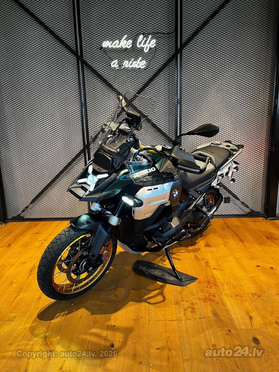 Green BMW R 1300GS 2026 in Tallinn, with an engine capacity of 1.30 L and mileage of 7 thousand km for 23900 €, photo 1 on AUTOMOTO.COM.LV