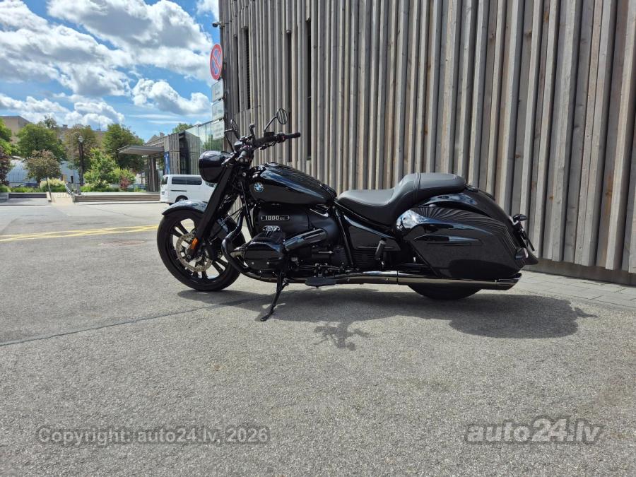 Melns BMW R 18 2024 Rīga, ar dzinēja tilpumu 1.80 L un nobraukumu 3 tūkst. km par 18500 €, foto 1 vietnē AUTOMOTO.COM.LV