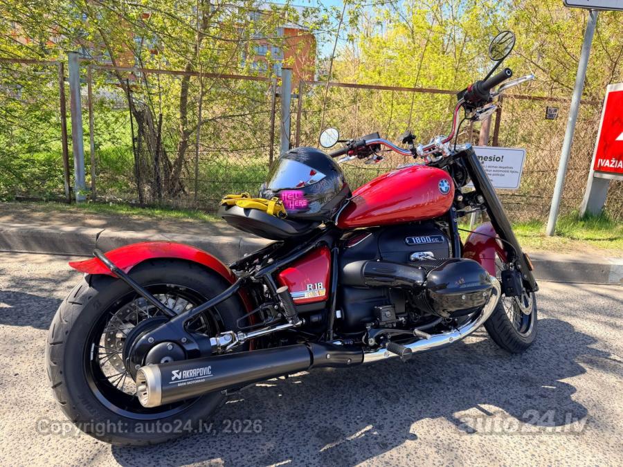 Red BMW R 18 2023 in Vilnius, with an engine capacity of 0.00 L and mileage of 4 thousand km for 10999 €, photo 7 on AUTOMOTO.COM.LV