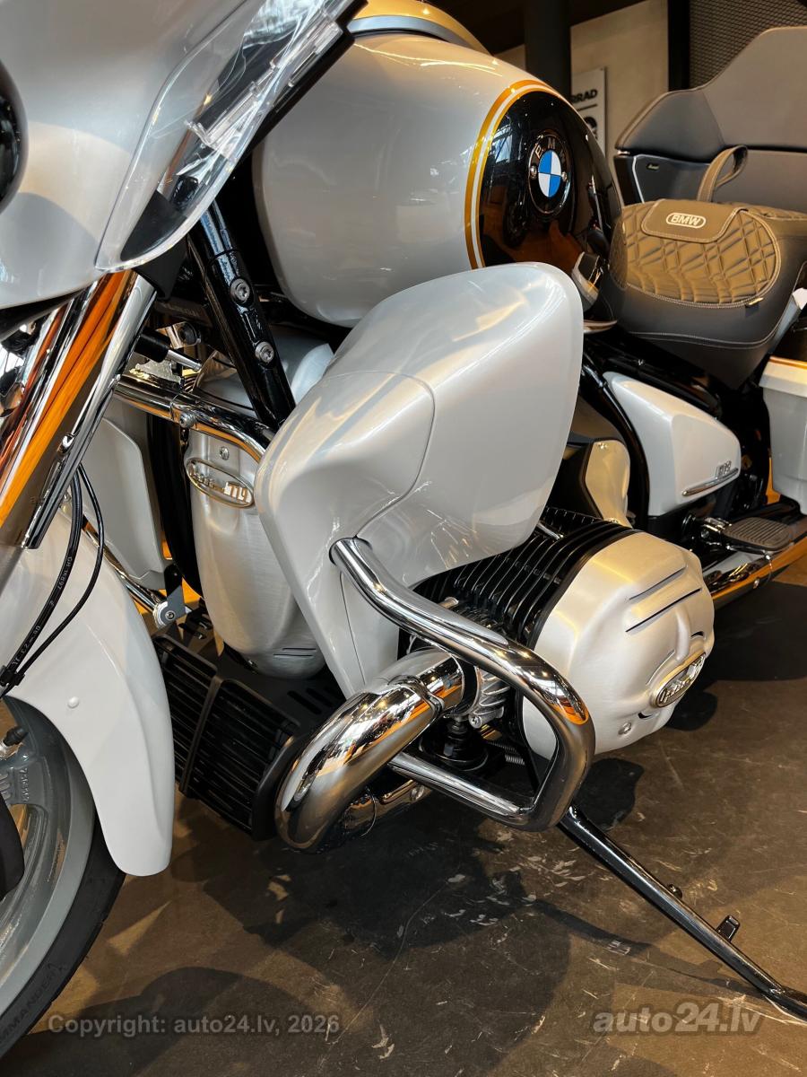 White BMW R 18 2024 in Tallinn, with an engine capacity of 1.80 L and mileage of 1 thousand km for 23990 €, photo 10 on AUTOMOTO.COM.LV